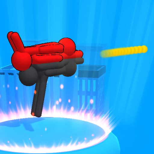Blocky Gun Paintball - Defeat enemies and become a top gunner